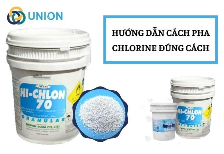 Hướng dẫn cách pha Chlorine Bột 70 + Nước (100ppm 200ppm)